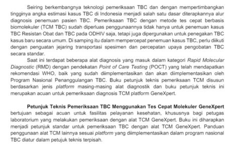 Mengenal Tes Cepat Molekuler (TCM) Pada Pemeriksaan TBC